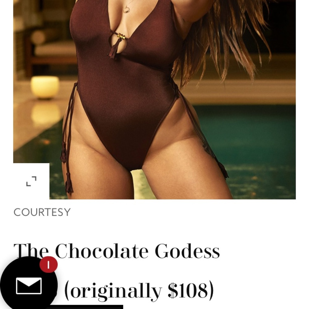 The Chocolate Goddess Ashley Graham Swimsuit - Gem